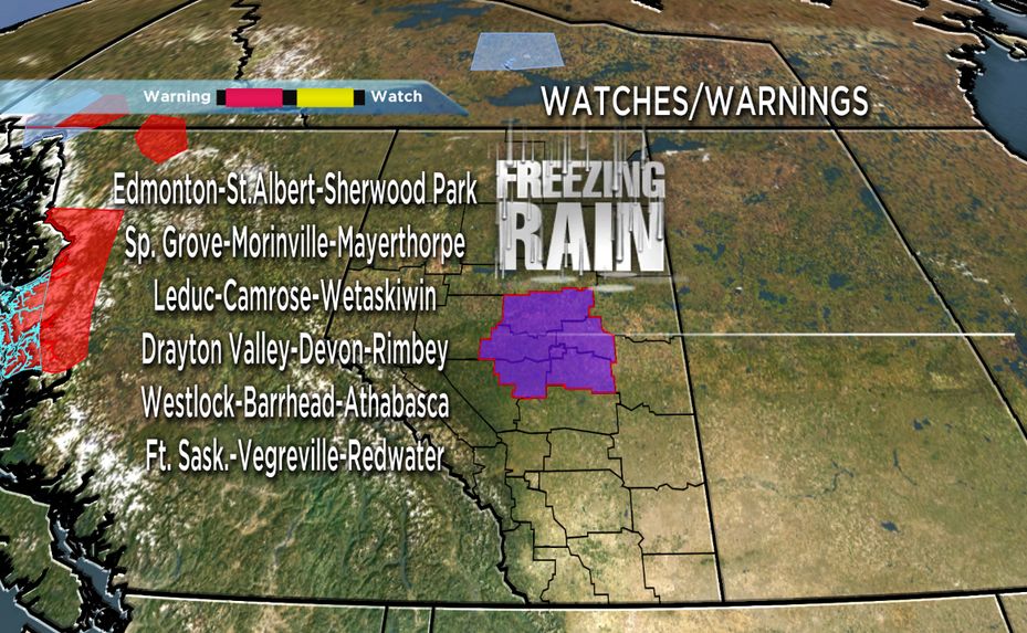 Freezing rain warning lifted for all Alberta areas - Edmonton ...