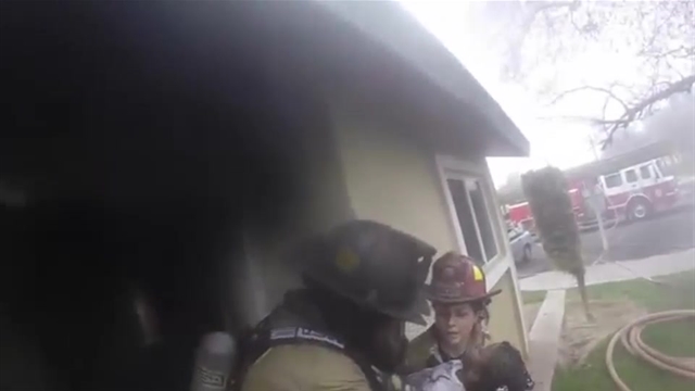 WATCH: Firefighter wearing GoPro saves children from burning building ...