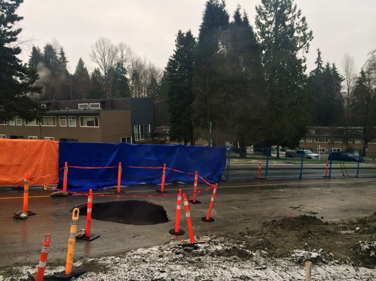 2nd sinkhole forms above Evergreen Line construction in Port Moody - BC ...
