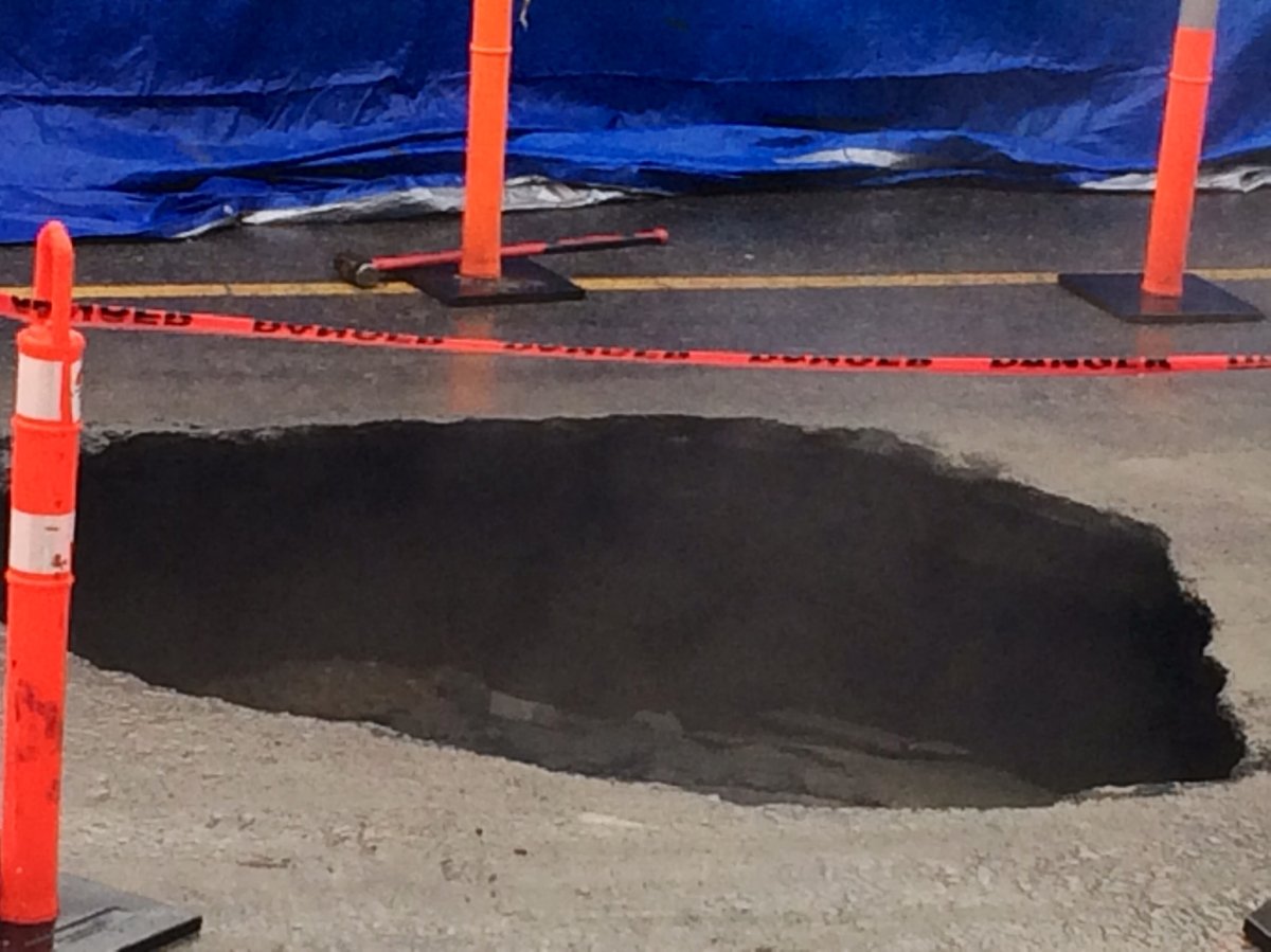 2nd sinkhole forms above Evergreen Line construction in Port Moody - BC ...