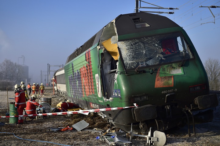 5 injured after 2 trains collide in northern Switzerland - National ...