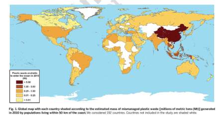 8 million tons of plastic made its way to ocean in 2010: study ...