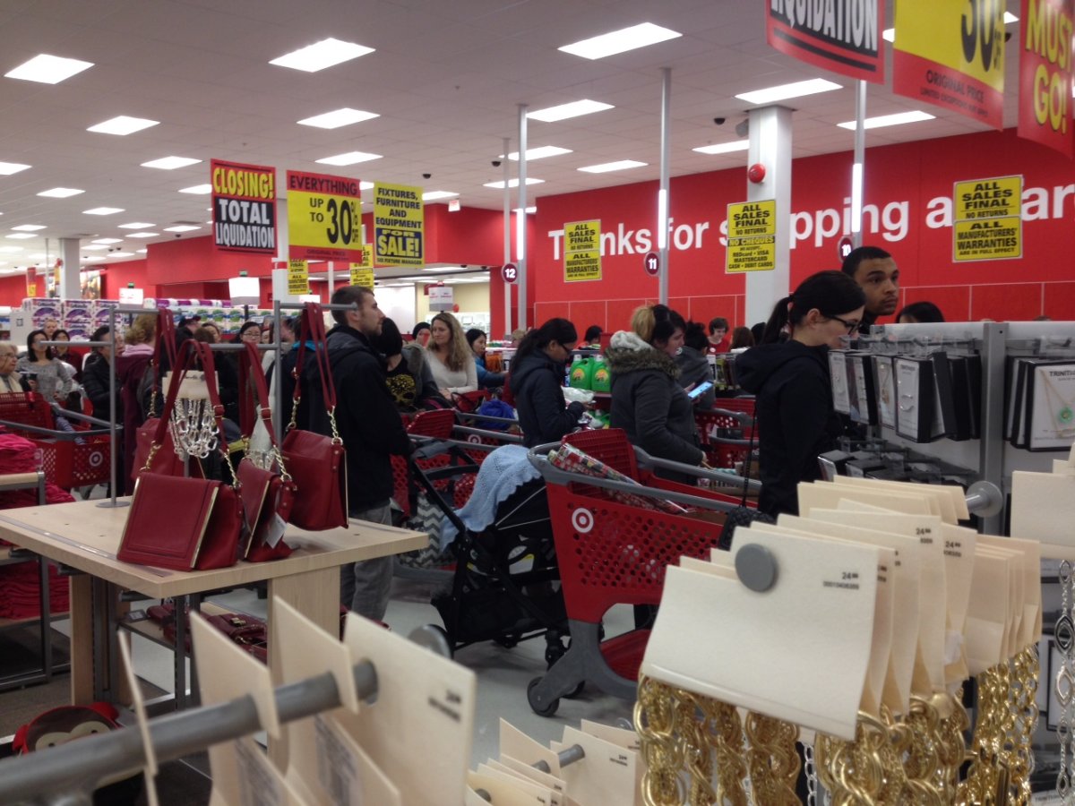 PHOTOS: Inside Target at Coquitlam Centre as shoppers line up for deals ...