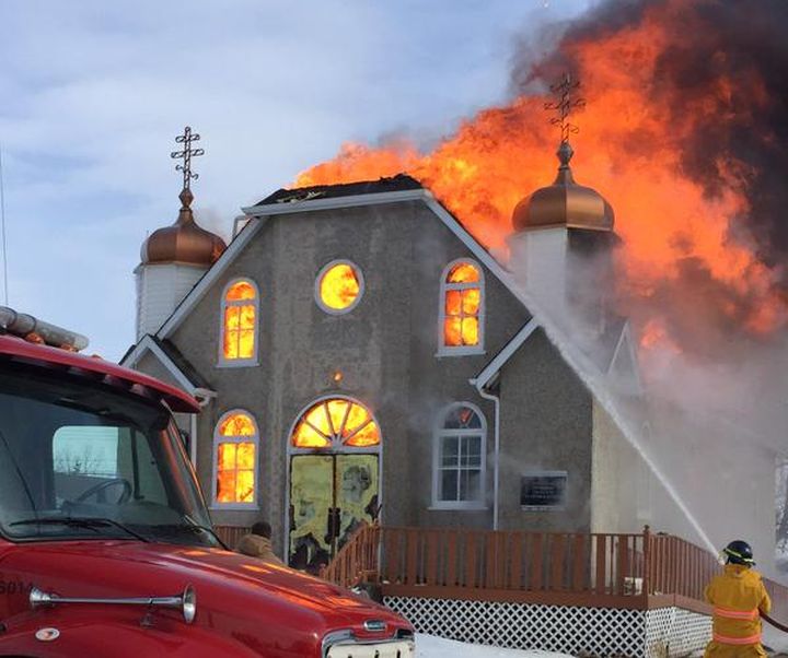 Thorhild church destroyed by fire - Edmonton | Globalnews.ca