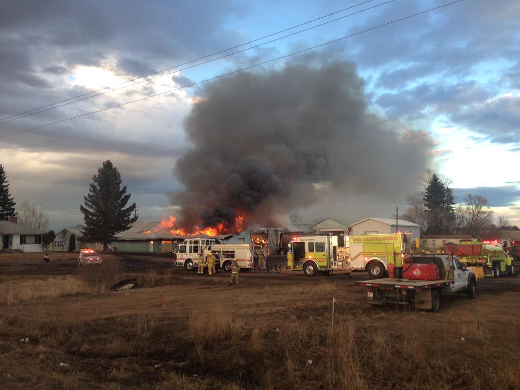Massive fire consumes buildings on acreage near Beaumont - Edmonton ...