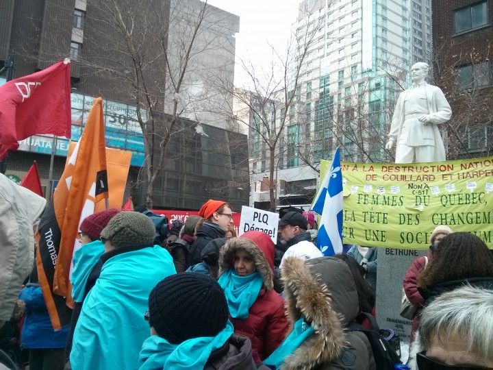 Hundreds turn out for International Women’s Day march - Montreal ...