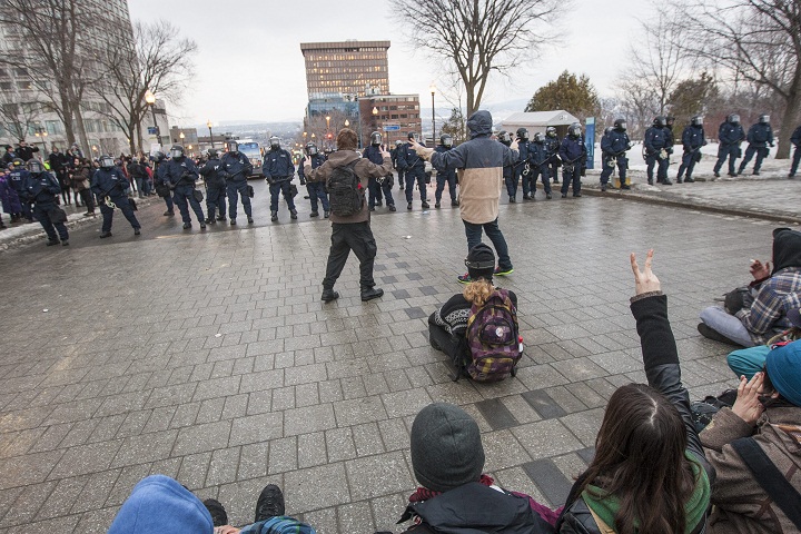 GALLERY: Police confront austerity protesters in Quebec City - Montreal ...