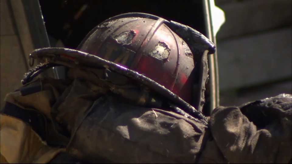 WATCH: Video shows moment firefighter falls through burning roof ...