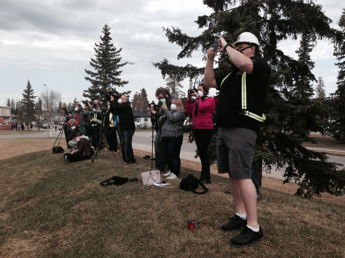 WATCH: Historic Alberta water tower comes crashing down - Edmonton ...