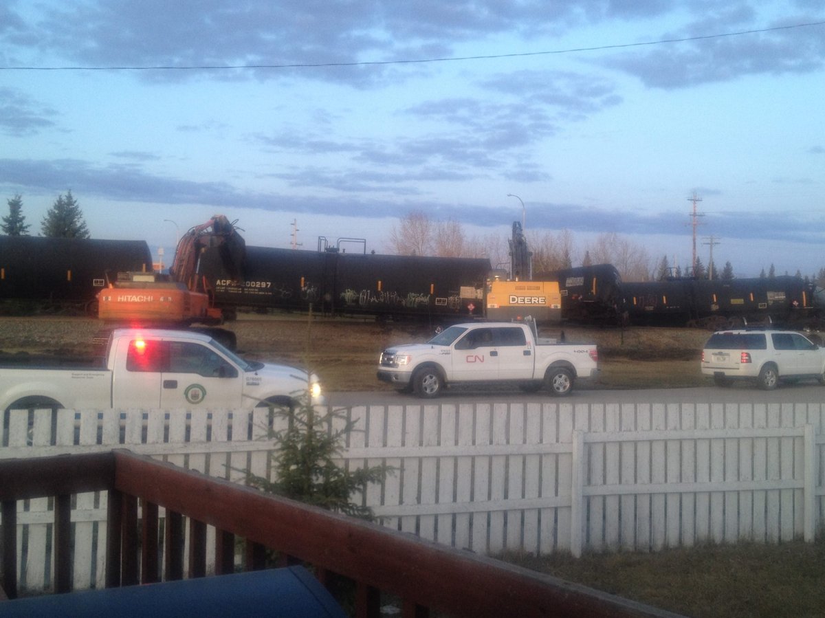 CN train derails after fatal collision with semi near Peace River ...