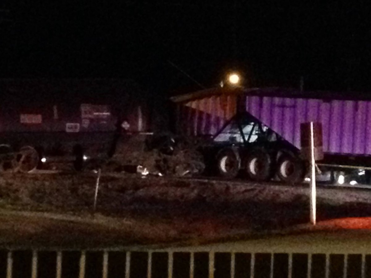 CN train derails after fatal collision with semi near Peace River ...
