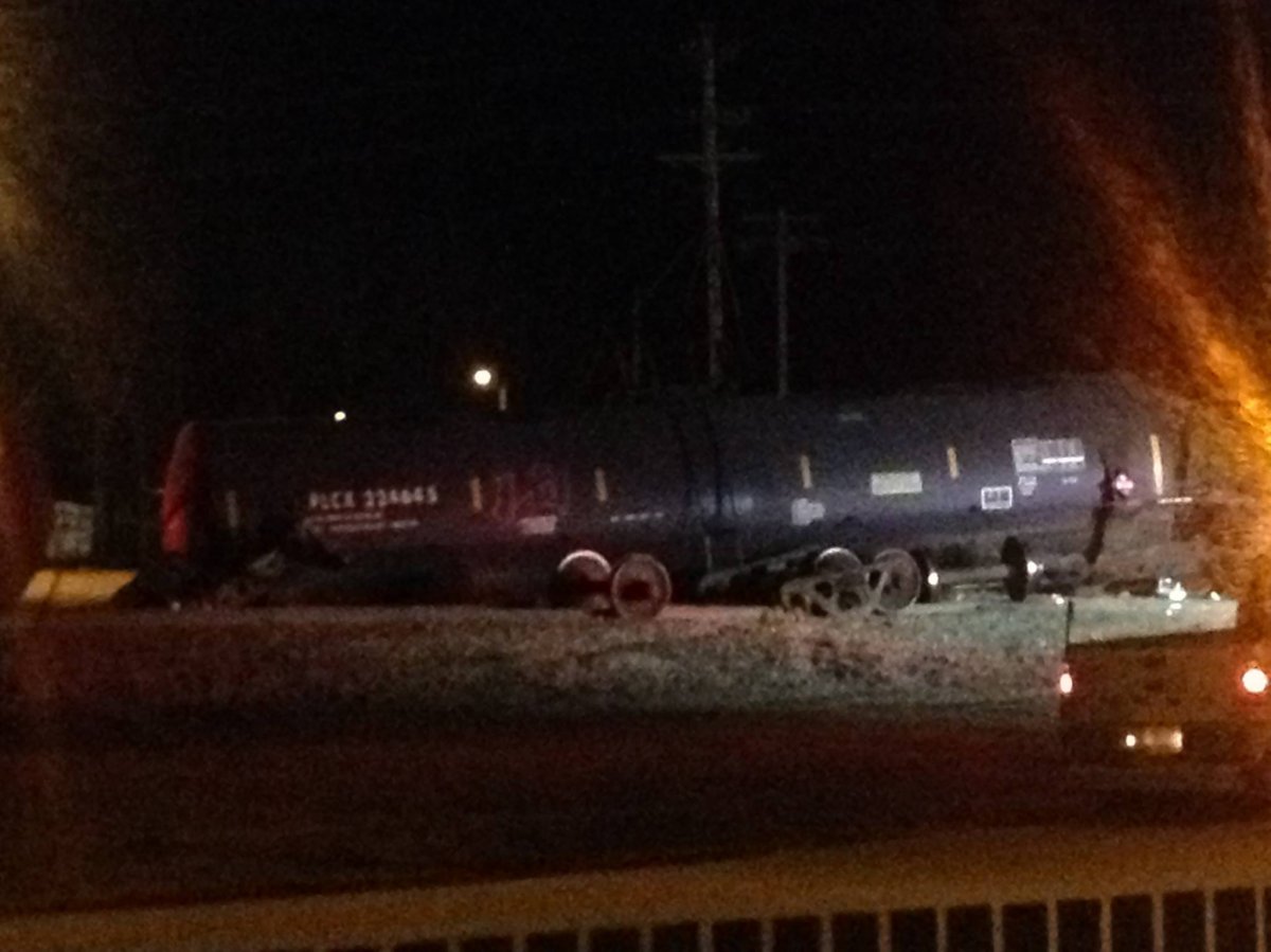 CN train derails after fatal collision with semi near Peace River ...