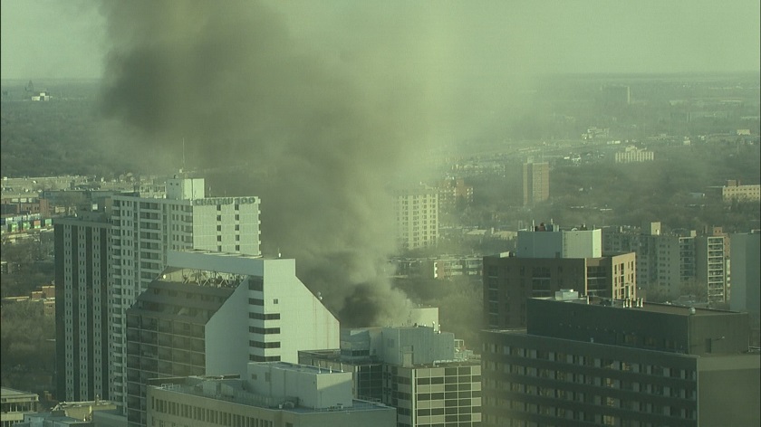 WATCH: Winnipeg fire crews battle huge blaze downtown - Winnipeg ...