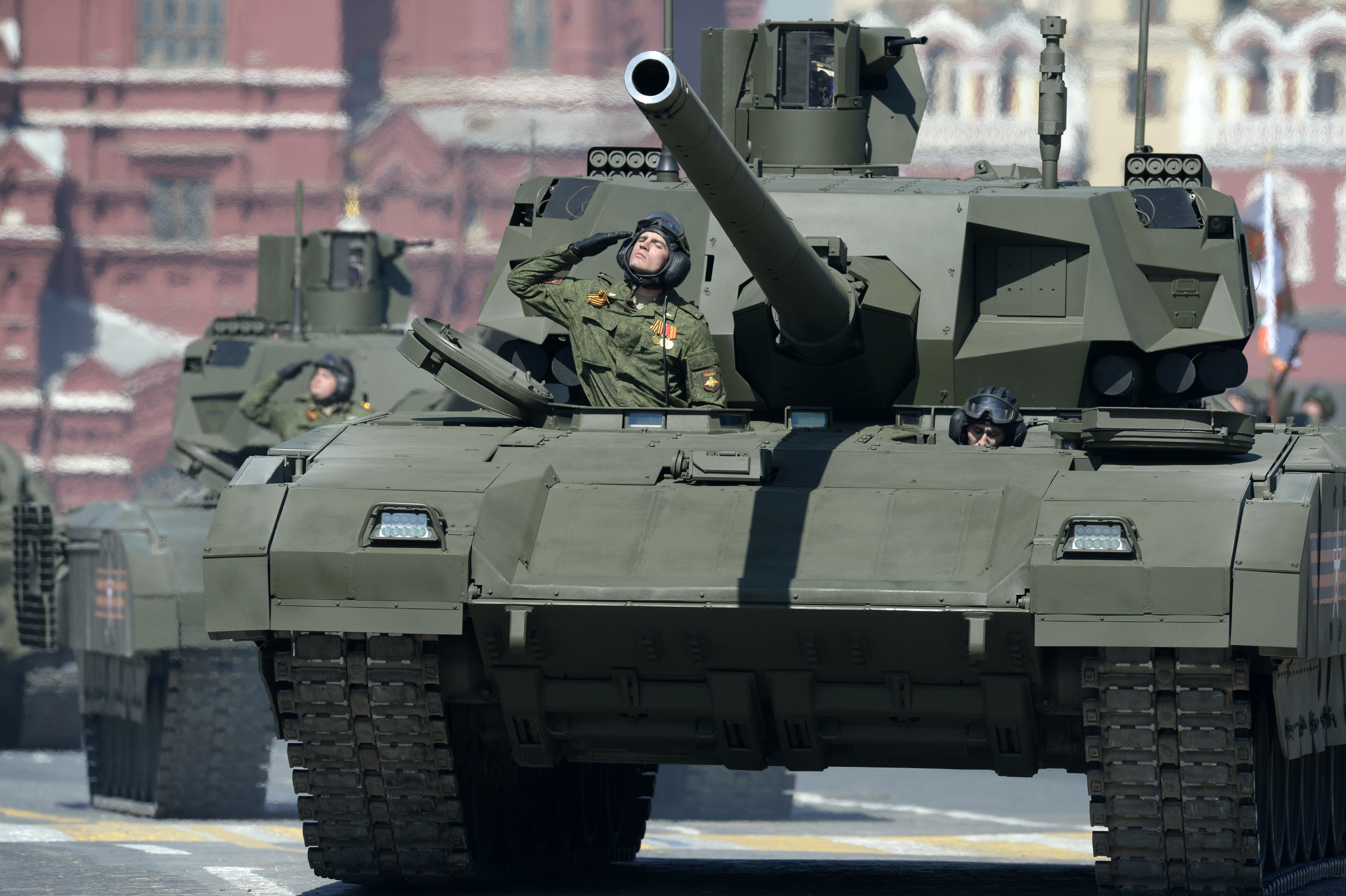 New Russian tank makes appearance at parade rehearsal - National ...