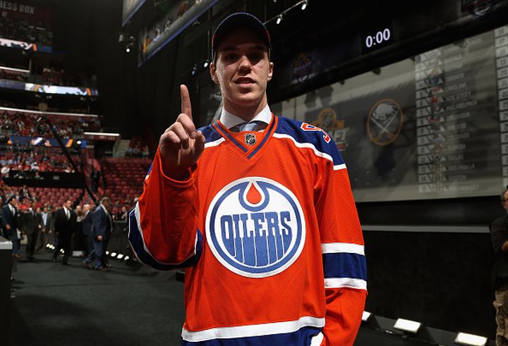 Edmonton Oilers select Connor McDavid first overall in 2015 NHL Draft ...