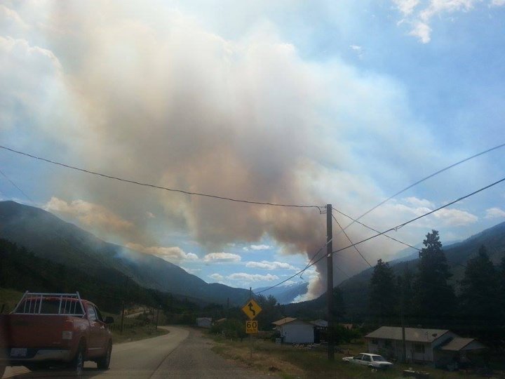 Cisco Road Wildfire south of Lytton 1,500 hectares in size, but no ...