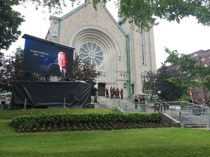 State funeral for former Quebec premier Jacques Parizeau in Montreal ...