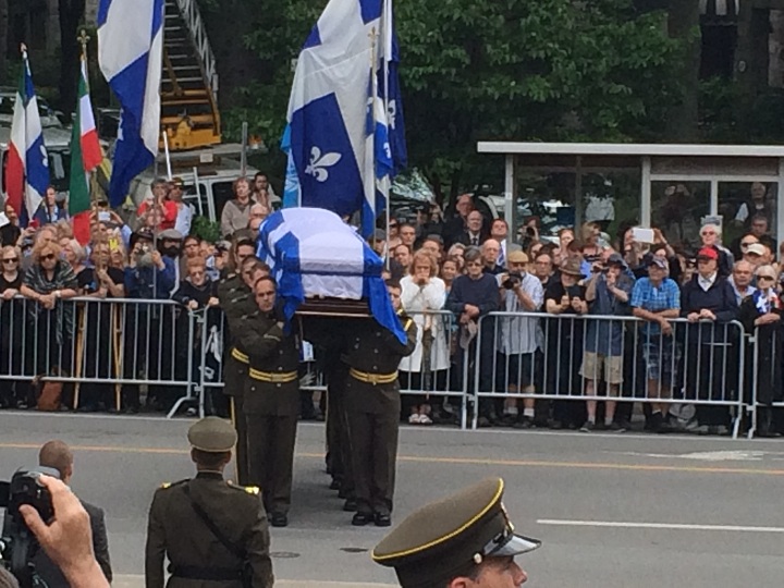 State funeral for former Quebec premier Jacques Parizeau in Montreal ...