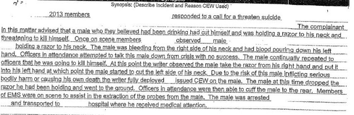 Taser Files: What we found in 594 pages of Taser incident reports ...