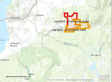 UPDATE: Remaining evacuation alert in Huckleberry fire rescinded ...