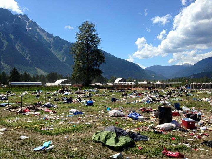 Photo of garbage left behind at Pemberton Music Festival goes viral ...