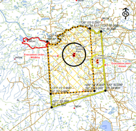 Evacuation order issued for residents near Petitot River Fire ...