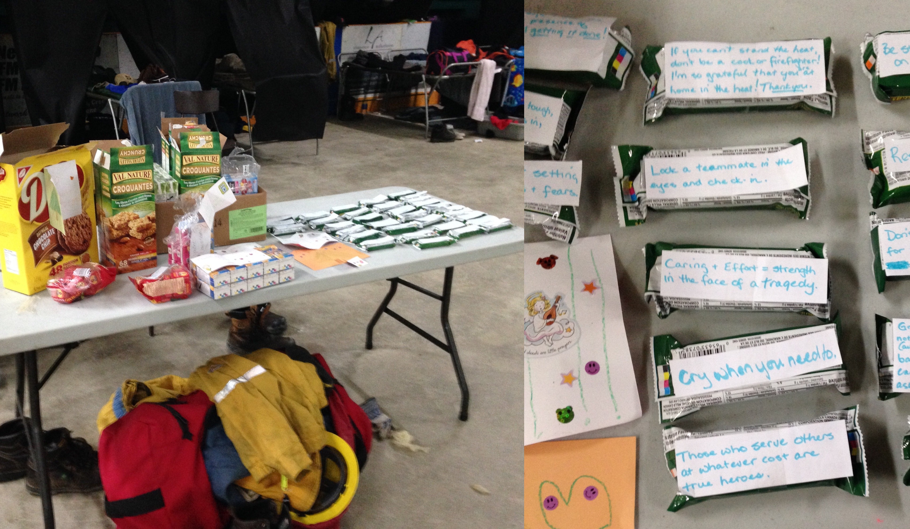 Sask. firefighters get pick-me-up from kids’ care package | Globalnews.ca