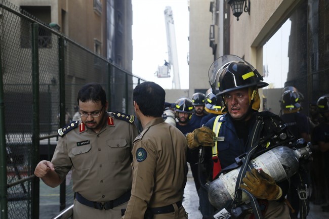 3 Canadians among dead in Saudi fire | Globalnews.ca