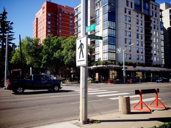 Construction underway to install lights at busy downtown Edmonton ...