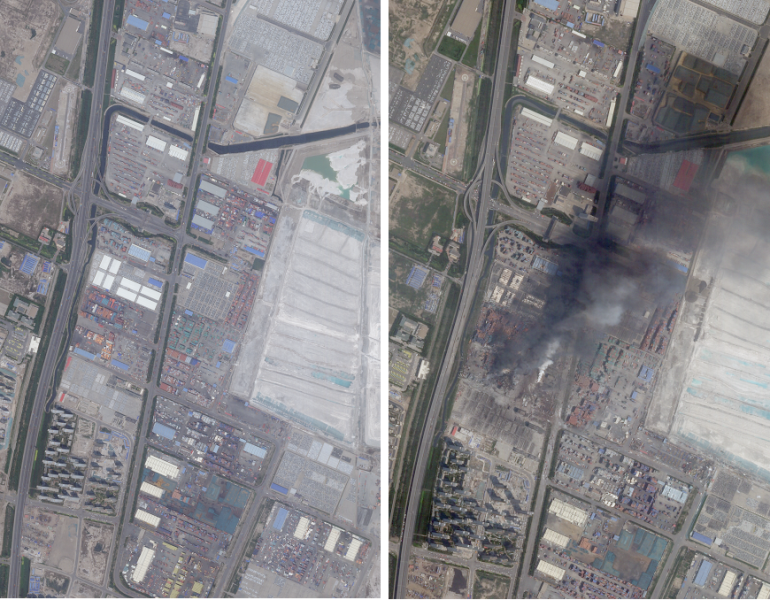 In pictures: One day after the Tianjin explosion - National | Globalnews.ca