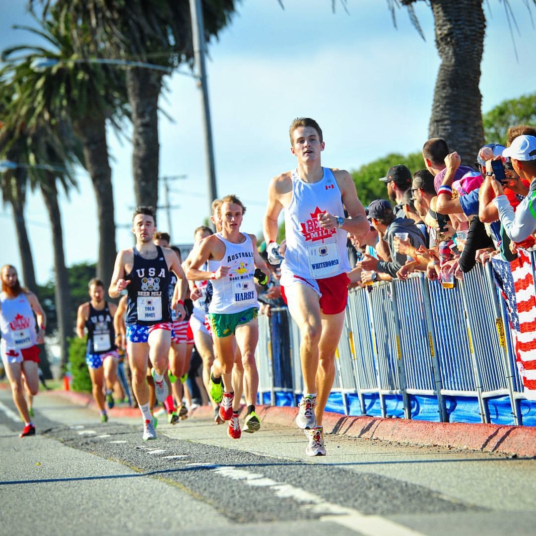 Lewis Kent from Mississauga wins the Beer Mile World Classic in San ...