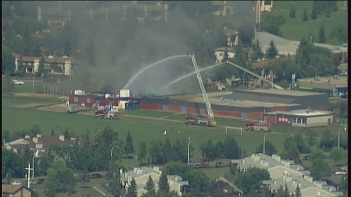 Seven portables destroyed in south Edmonton school fire - Edmonton ...