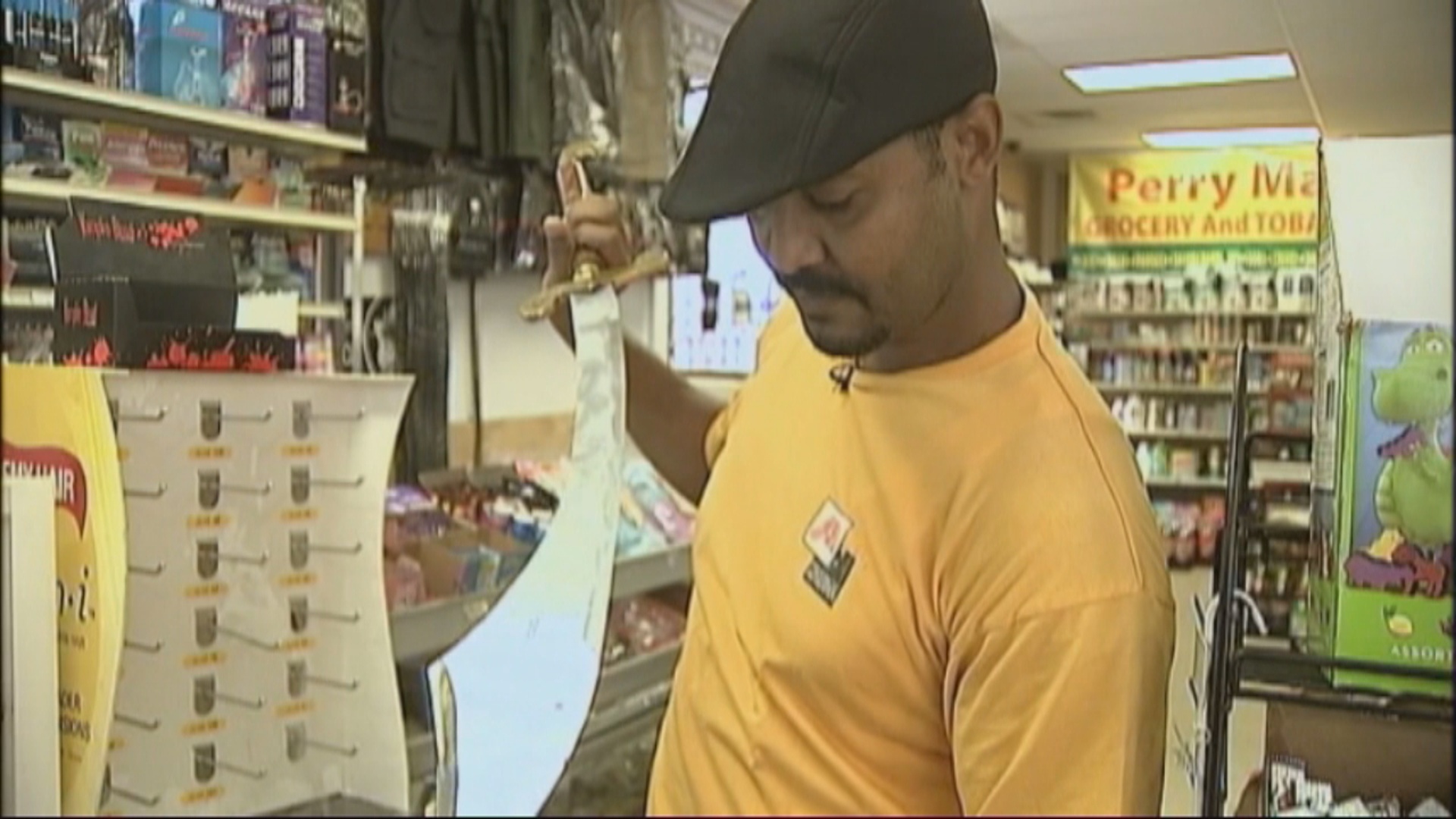 WATCH: Man tries to rob store with sword; finds clerk also has a sword ...