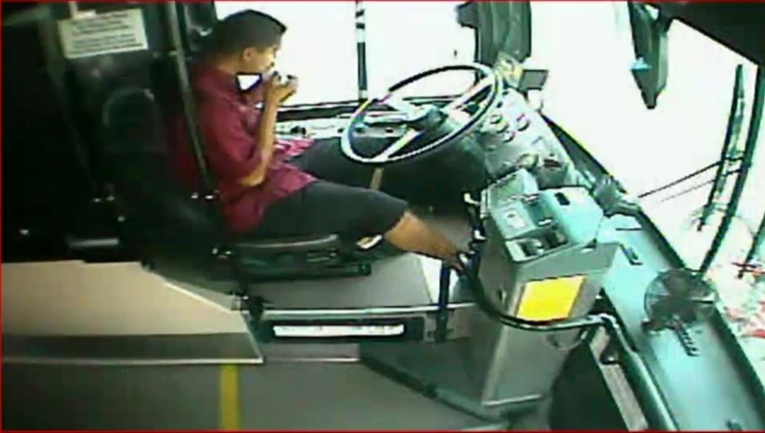 Bus driver gets distracted eating burrito, causes multi-car accident ...