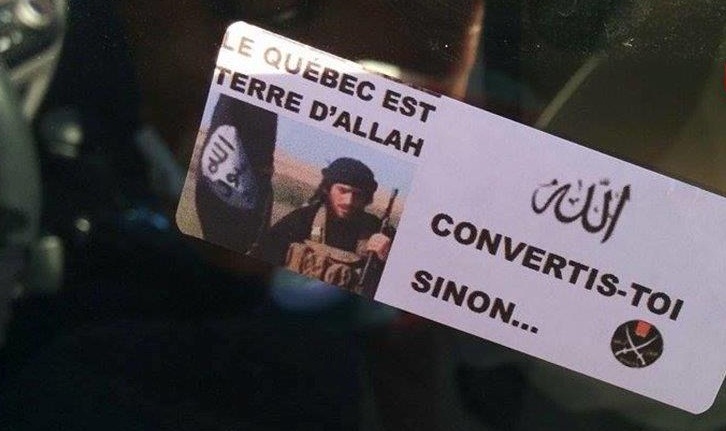 Cars in Repentigny vandalized with pro-jihadist stickers - Montreal ...