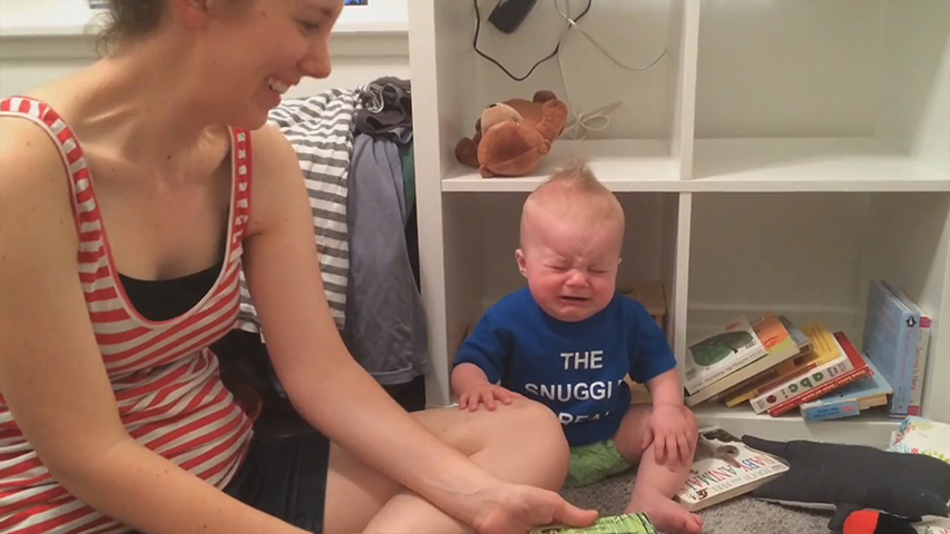 WATCH: Bookworm baby can’t stand it when book ends - National ...