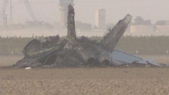 Navy fighter jet crashes in California; pilot ejected safely - National ...