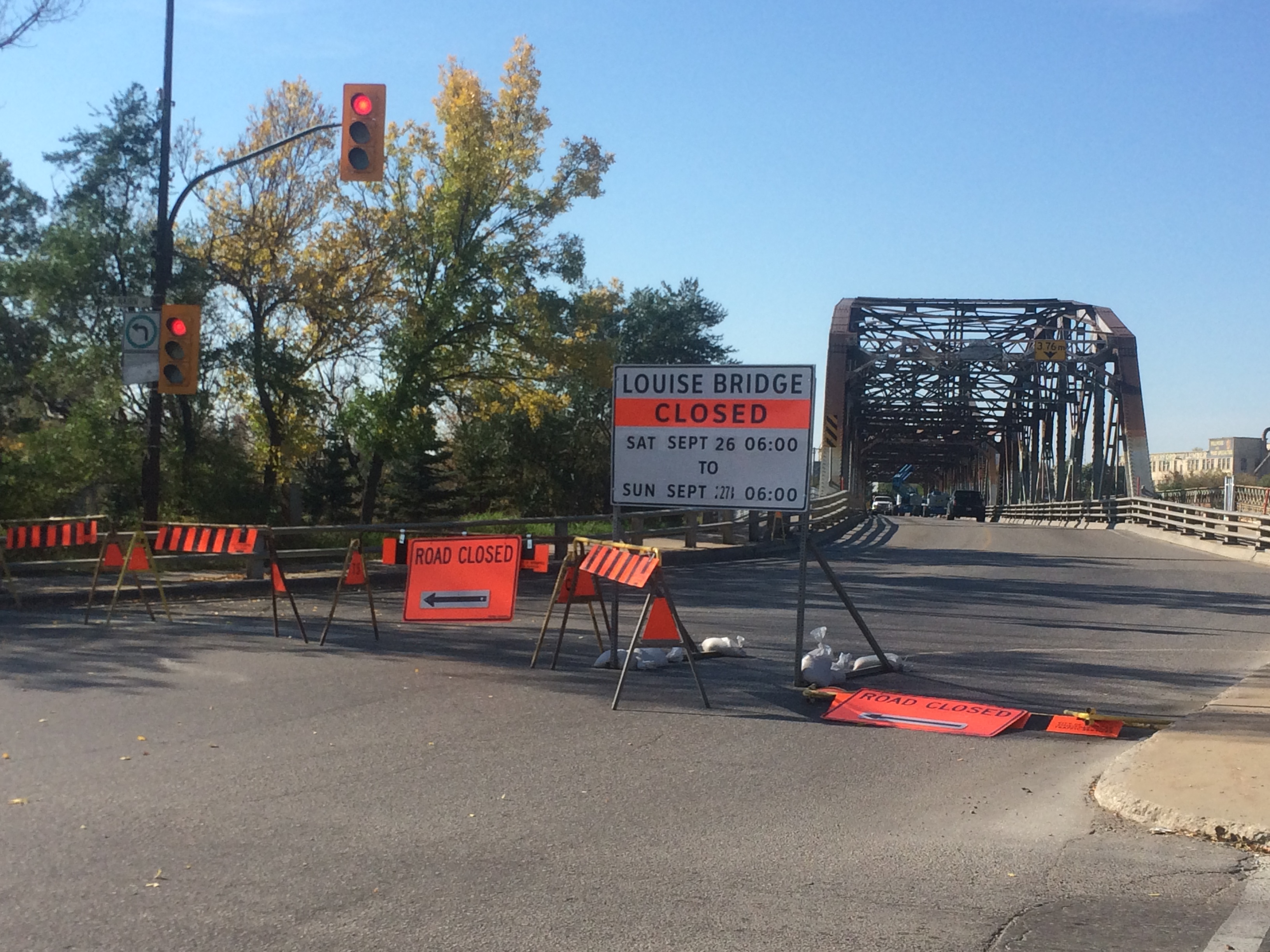 Three bridges closed this weekend - Winnipeg | Globalnews.ca