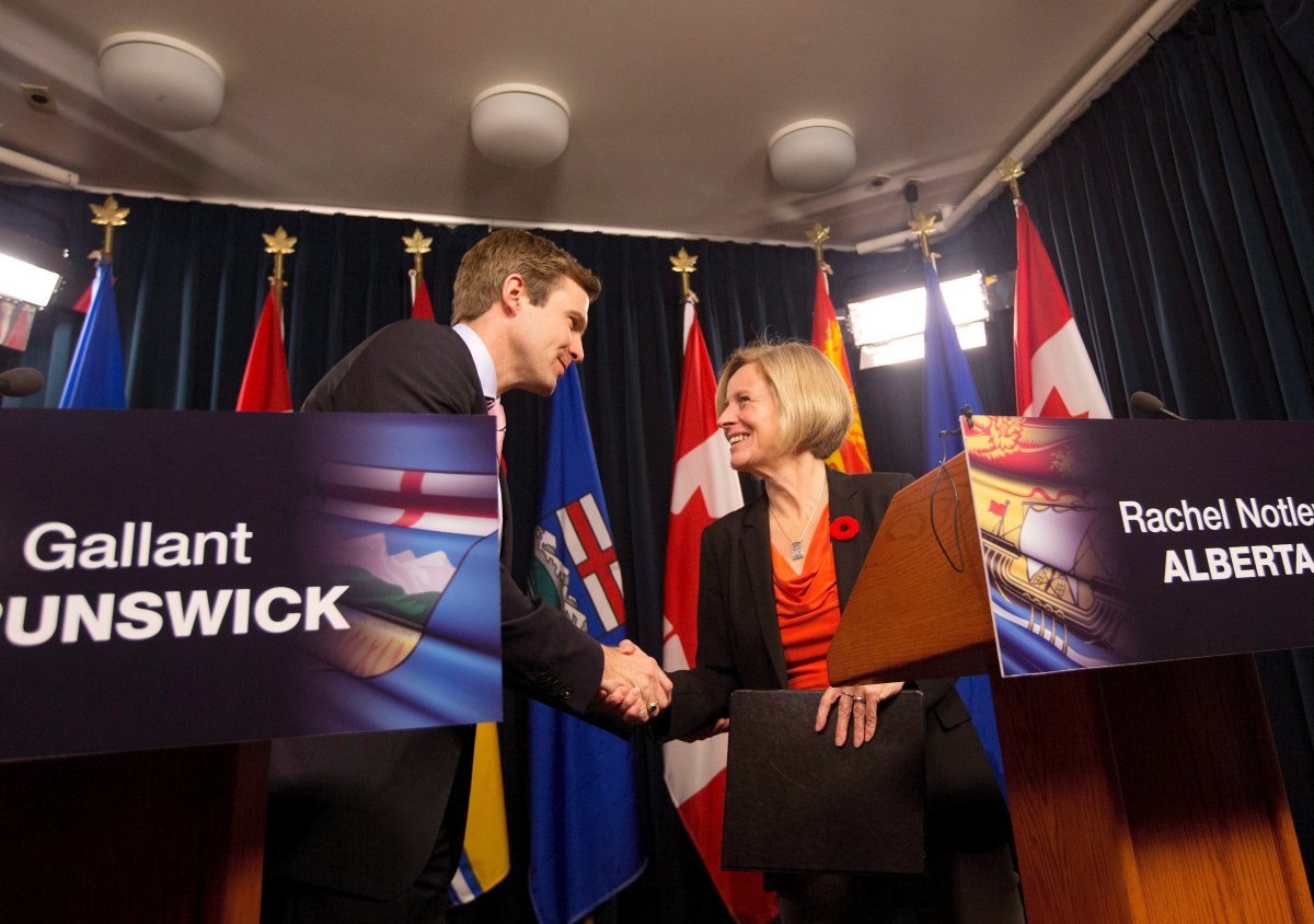 Notley meets with New Brunswick Premier Brian Gallant to talk Energy ...