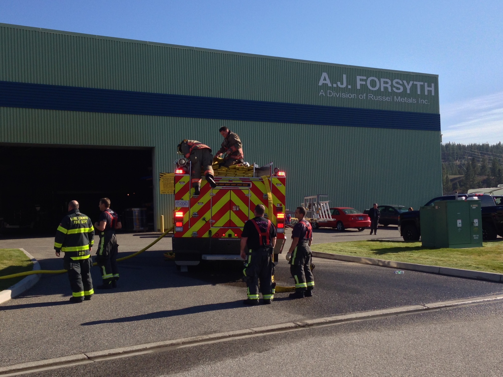 Fire forces evacuation of Lake Country industrial park business ...