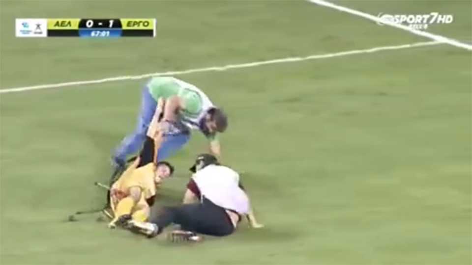 Greek soccer medics become viral sensation after dropping player ...