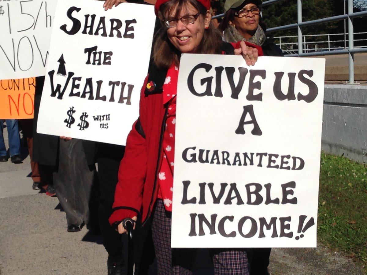 Dozens rally in Halifax to eradicate poverty - Halifax | Globalnews.ca