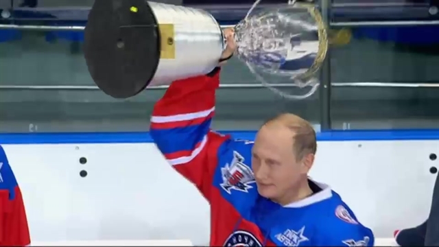 Vladimir Putin plays hockey with ex-NHL’ers on 63rd birthday, scores 7 ...