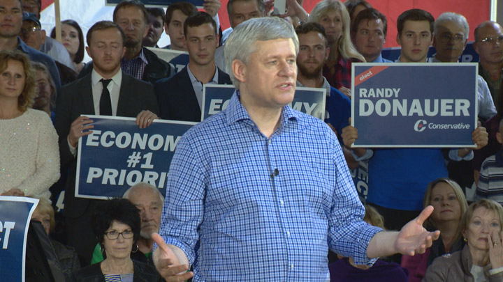 Stephen Harper makes campaign stop in Saskatoon | Globalnews.ca