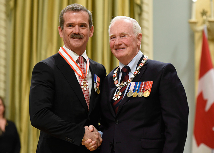 Chris Hadfield, Jim Cuddy among Order of Canada recipients - National ...