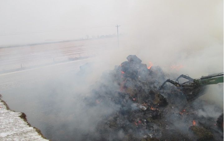 RCMP investigate hay stack fire near Lethbridge Airport - Lethbridge ...