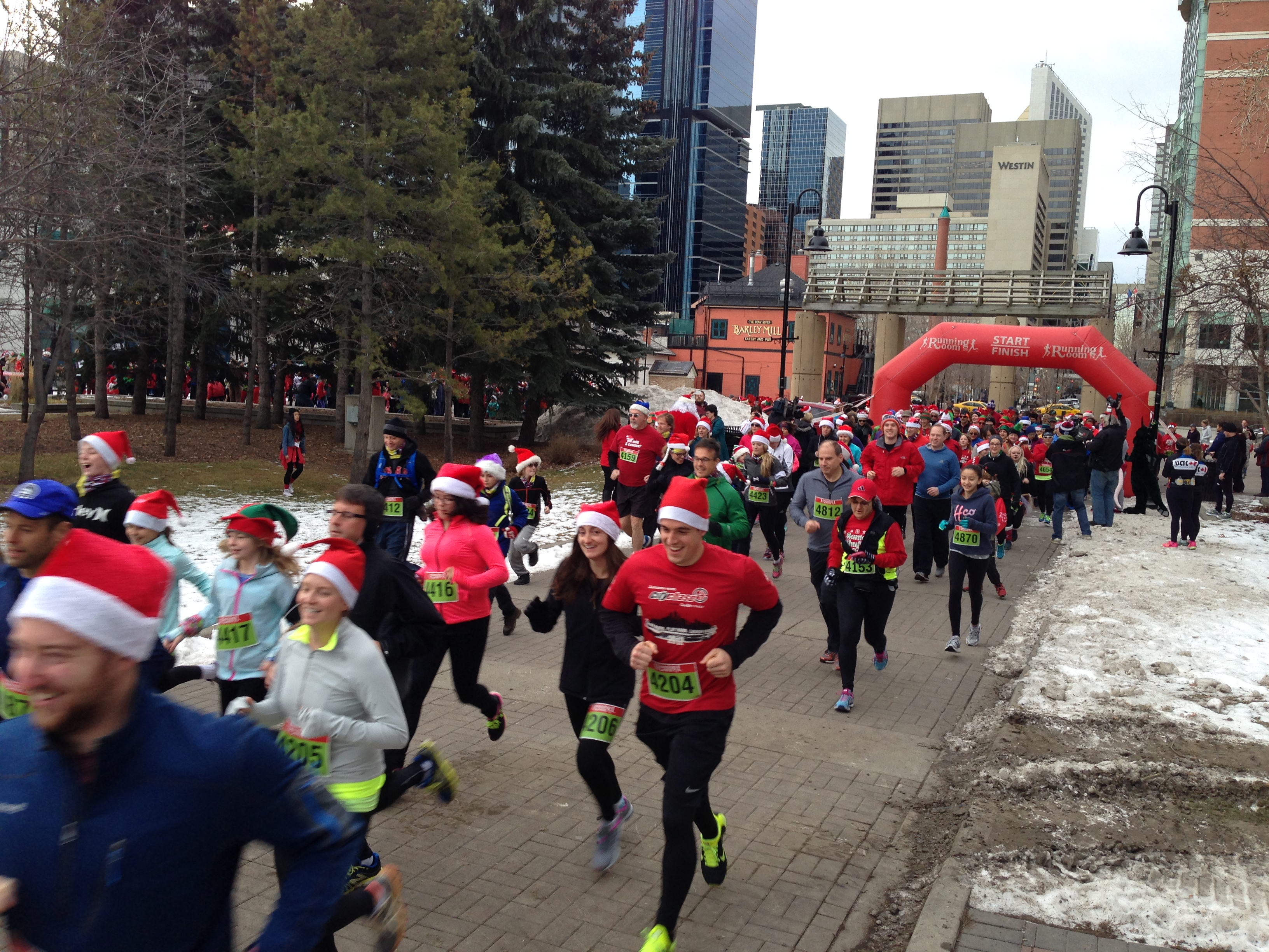 Hundreds lace up for Santa Shuffle as demand increases from those in ...