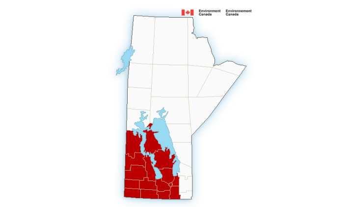 UPDATE: Extreme cold warning for much of south-central Manitoba ...