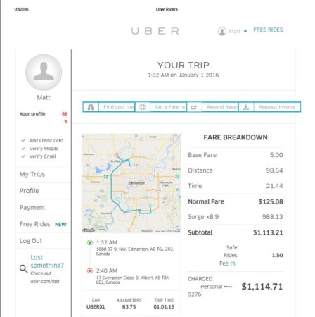 $1,100 Uber bill has Edmonton man calling for change | Globalnews.ca