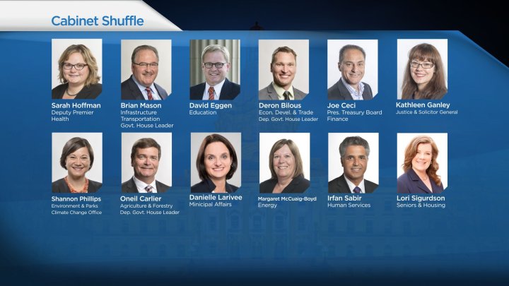 Premier Notley introduces 6 new Alberta cabinet ministers Tuesday ...